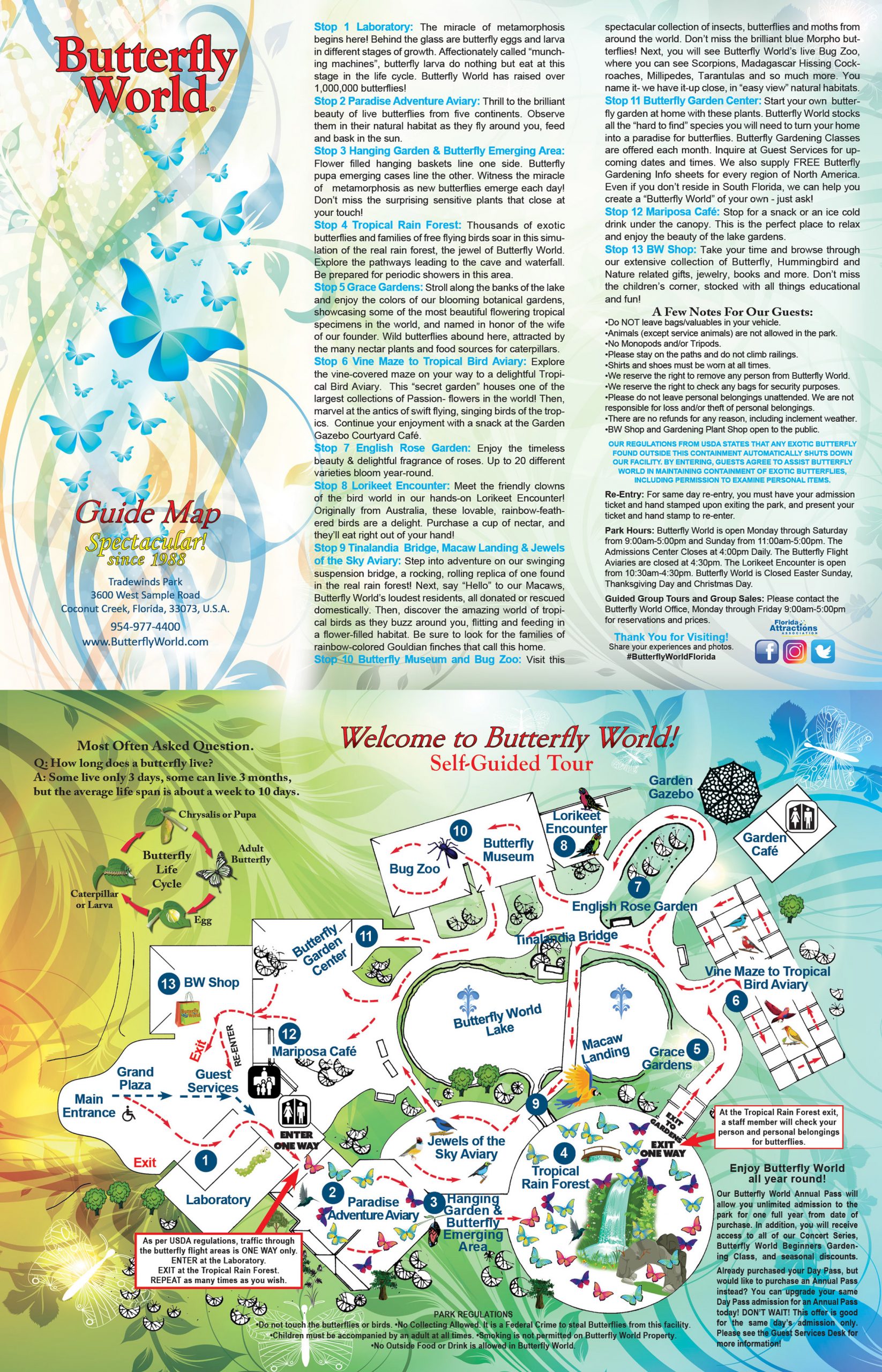 PLAN YOUR VISIT – PRICES & HOURS – Butterfly World